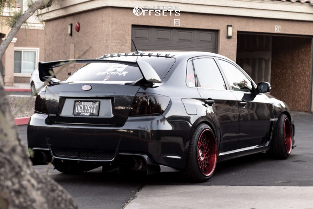 2013 Subaru WRX STI Wheel Offset Poke Coilovers | 678070 | Custom Offsets