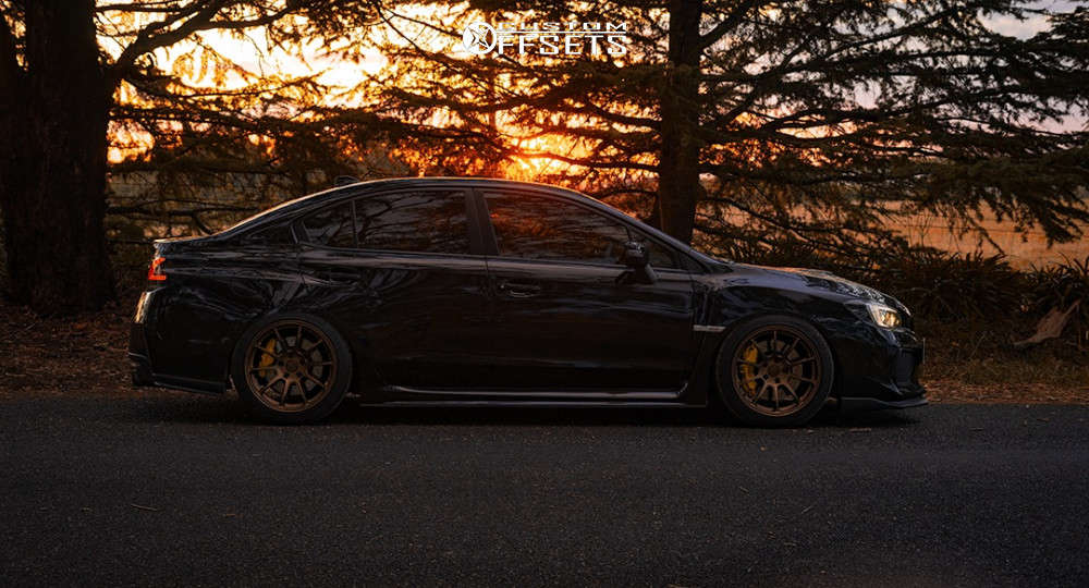 2018 Subaru WRX STI with 18x10 40 Volk Ze40 and 255/40R18 Bridgestone ...