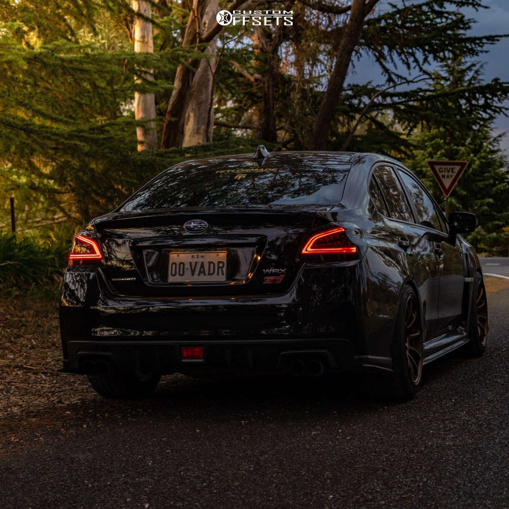 2018 Subaru WRX STI with 18x10 40 Volk Ze40 and 255/40R18 Bridgestone ...
