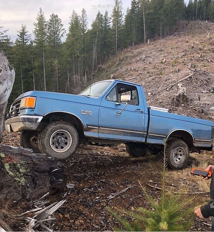 1990 Ford F-150 with 15x10 -43 American Racing Baja and 33/12.5R15 ...