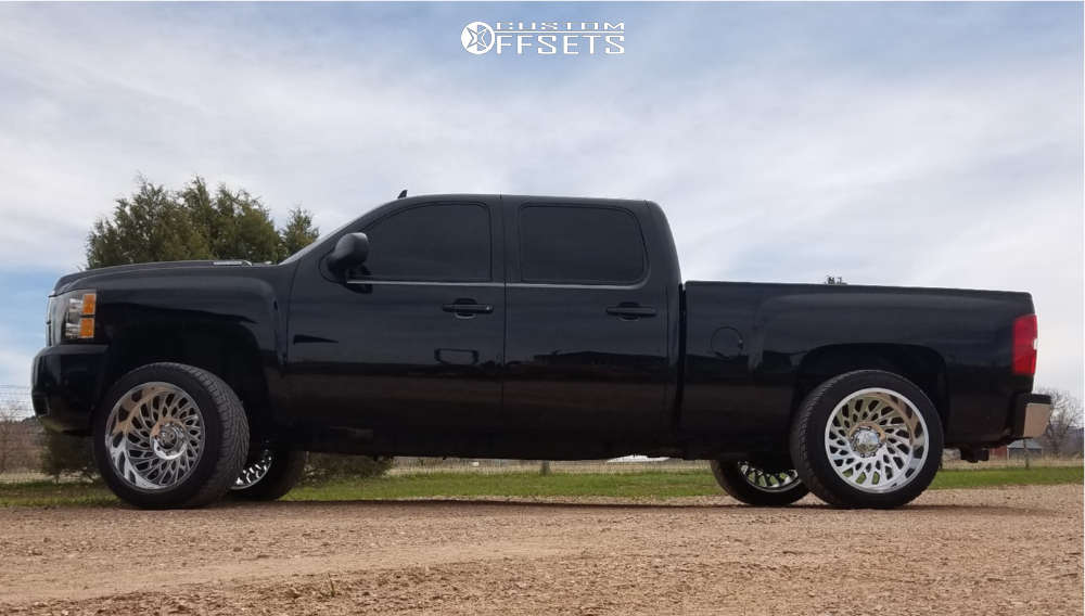 2007 Chevrolet Silverado 2500 HD with 22x12 -51 Cali Offroad Switchback ...