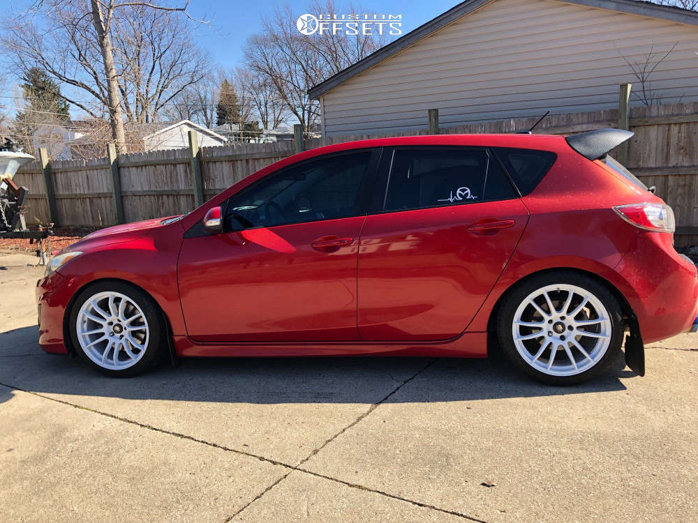 2011 Mazda MazdaSpeed3 with 18x8.5 32 MST Mt33 and 235/40R18 Goodyear ...
