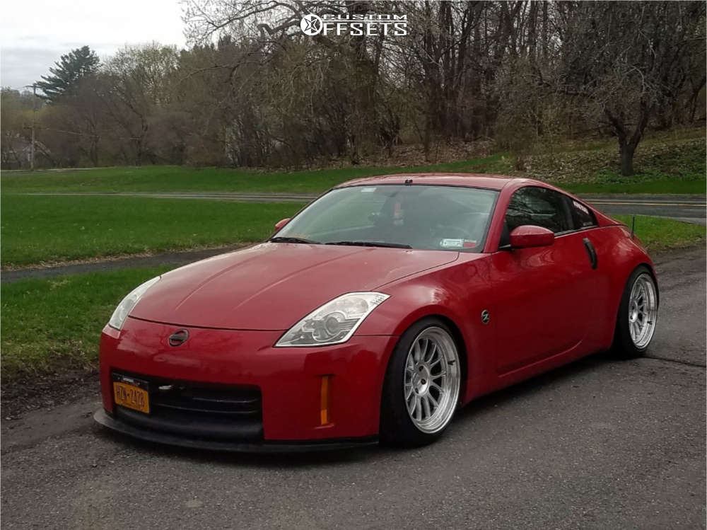 2006 Nissan 350Z with 18x10.5 12 Kansei Corsa and 245/35R18 Federal 595 ...