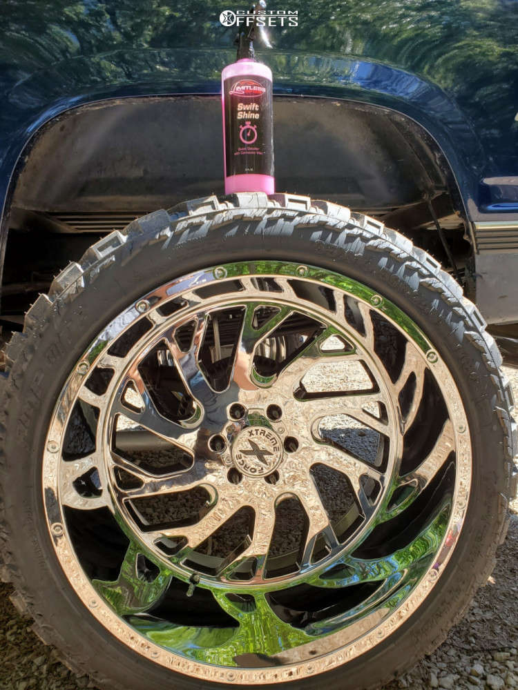 1998 Chevrolet K1500 with 24x14 -76 Xtreme Force Xf8 and 35/13.5R24 AMP ...