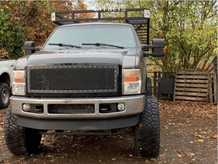 2010 Ford F-350 Super Duty with 22x14 -76 Hostile Rage and 37/13.5R22 ...