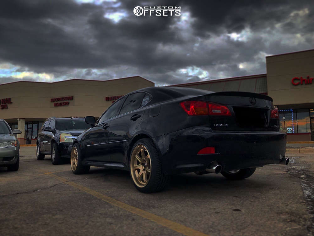 2006 Lexus IS250 with 18x9.5 24 MB Wheels Revolt and 245/40R18 Advanta ...