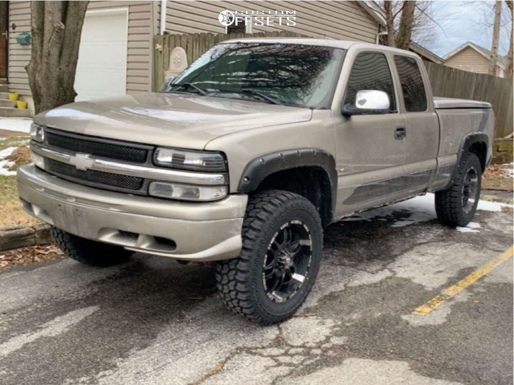 2001 Chevrolet Silverado 1500 with 20x9 -12 Ballistic Wizard and 35/12 ...