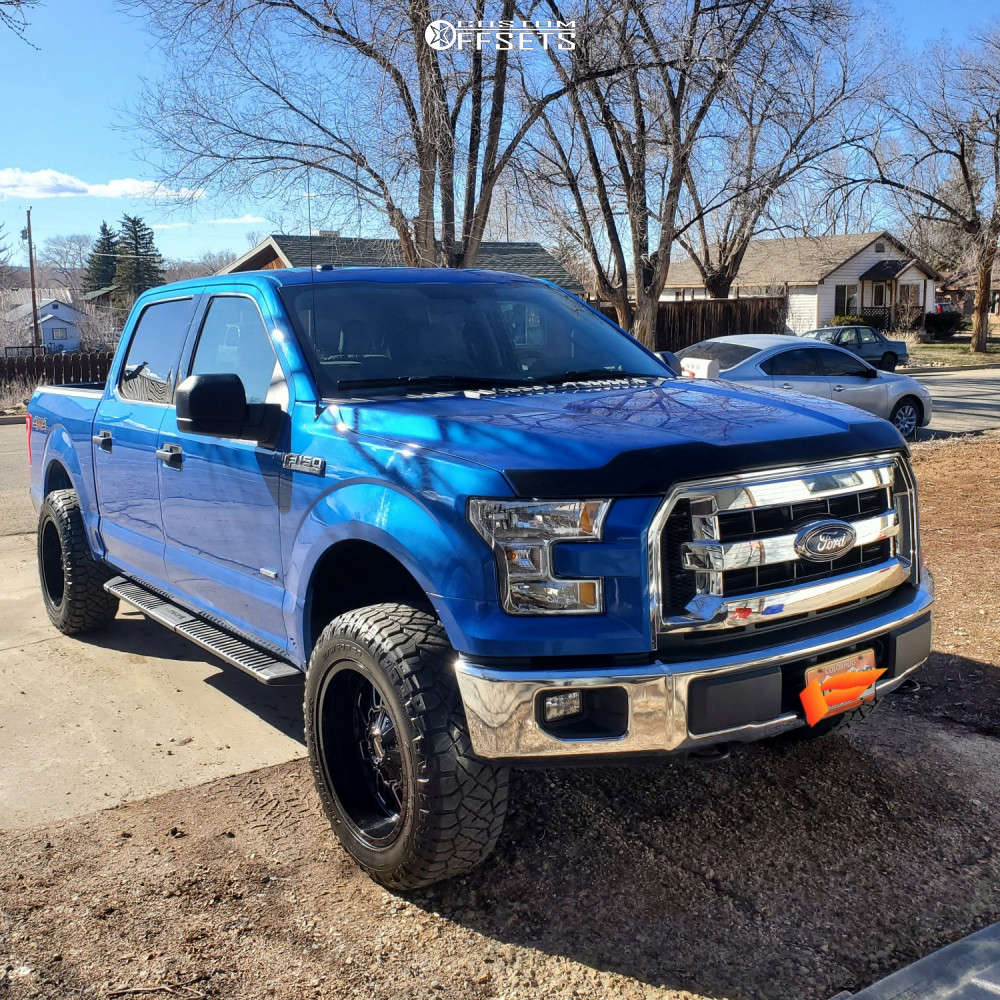2016 Ford F-150 with 20x10 -19 Mayhem Cogent and 275/65R20 Nitto Ridge ...