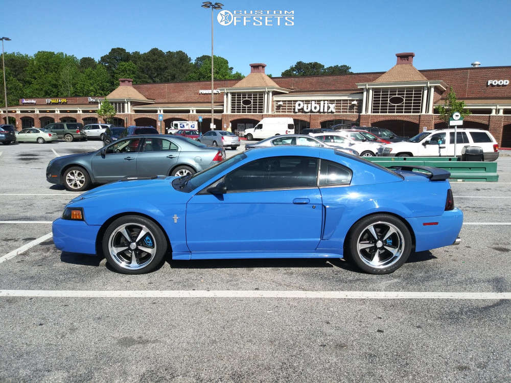2003 Ford Mustang with 18x8 1 US Mags Bandit and 265/35R18 GT Radial GT ...