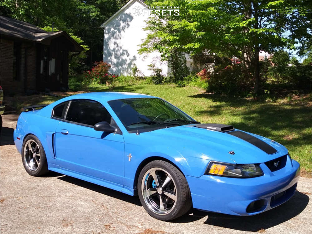 2003 Ford Mustang with 18x8 1 US Mags Bandit and 265/35R18 GT Radial GT ...
