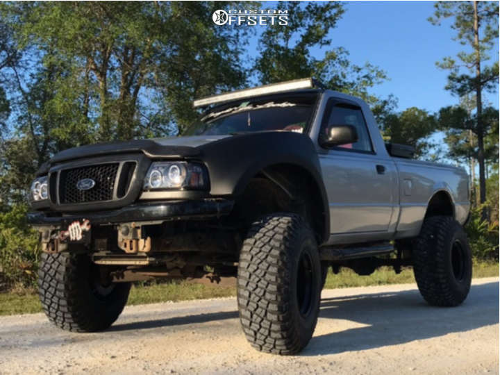 2005 Ford Ranger with 15x12 -63 Black Rock Type 8 and 35/12.5R15 ...