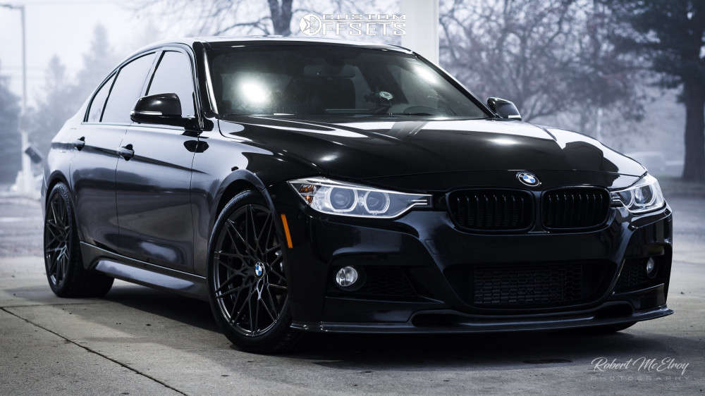 2015 BMW 335i with 19x8.5 35 VMR V801 and 245/40R19 Continental ...