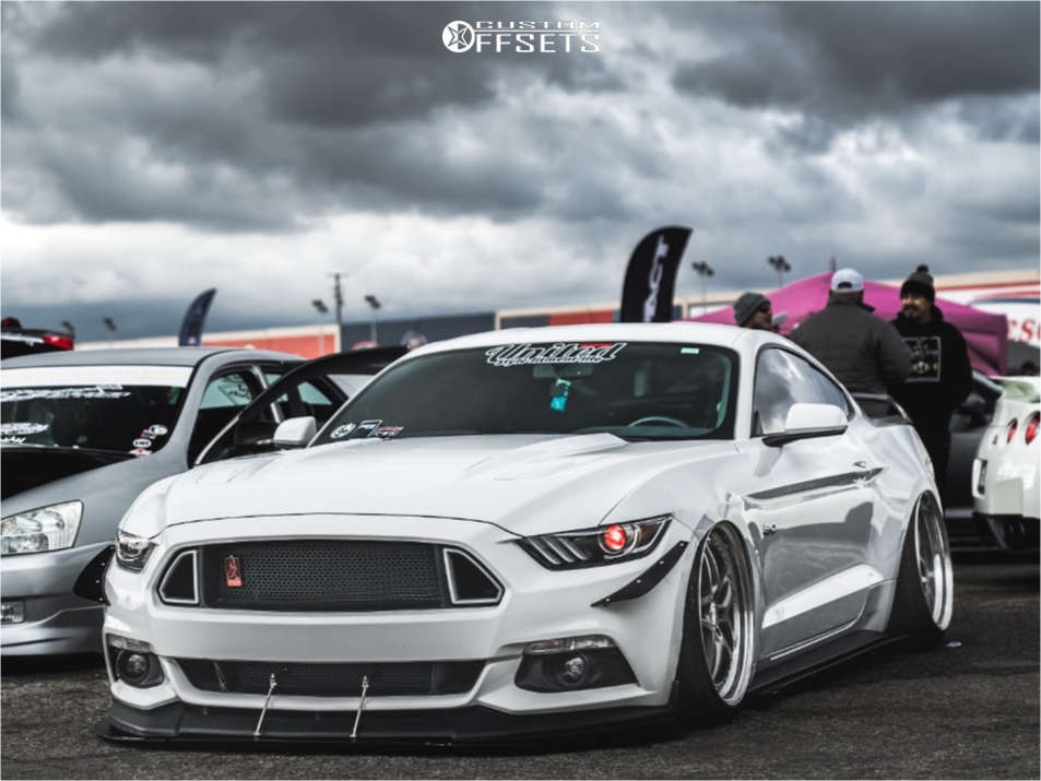 2017 Ford Mustang with 20x9.5 20 Heritage Ebisu and 225/35R20 Accelera ...