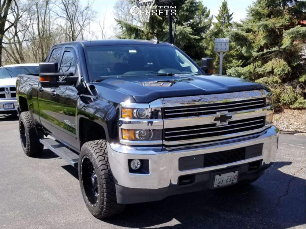 2016 Chevrolet Silverado 2500 HD with 20x10 -18 Fuel Maverick D610 and ...