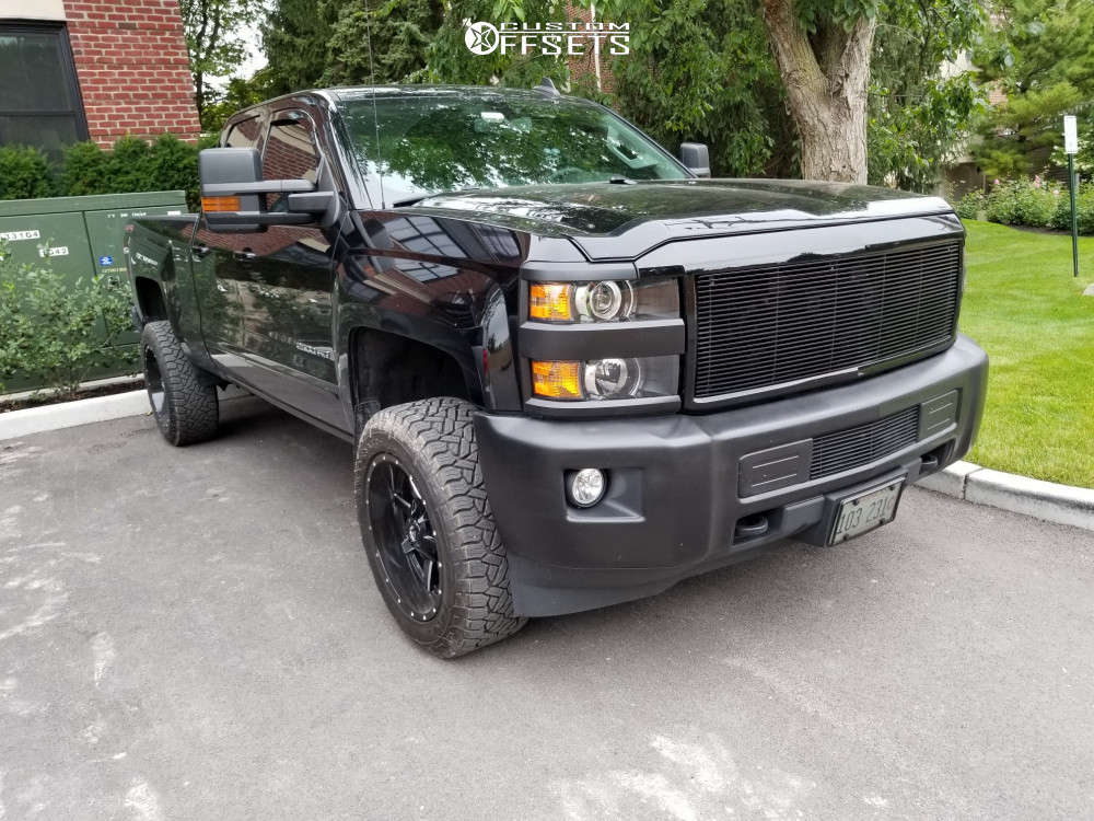 2016 Chevrolet Silverado 2500 HD with 20x10 -18 Fuel Maverick D610 and ...