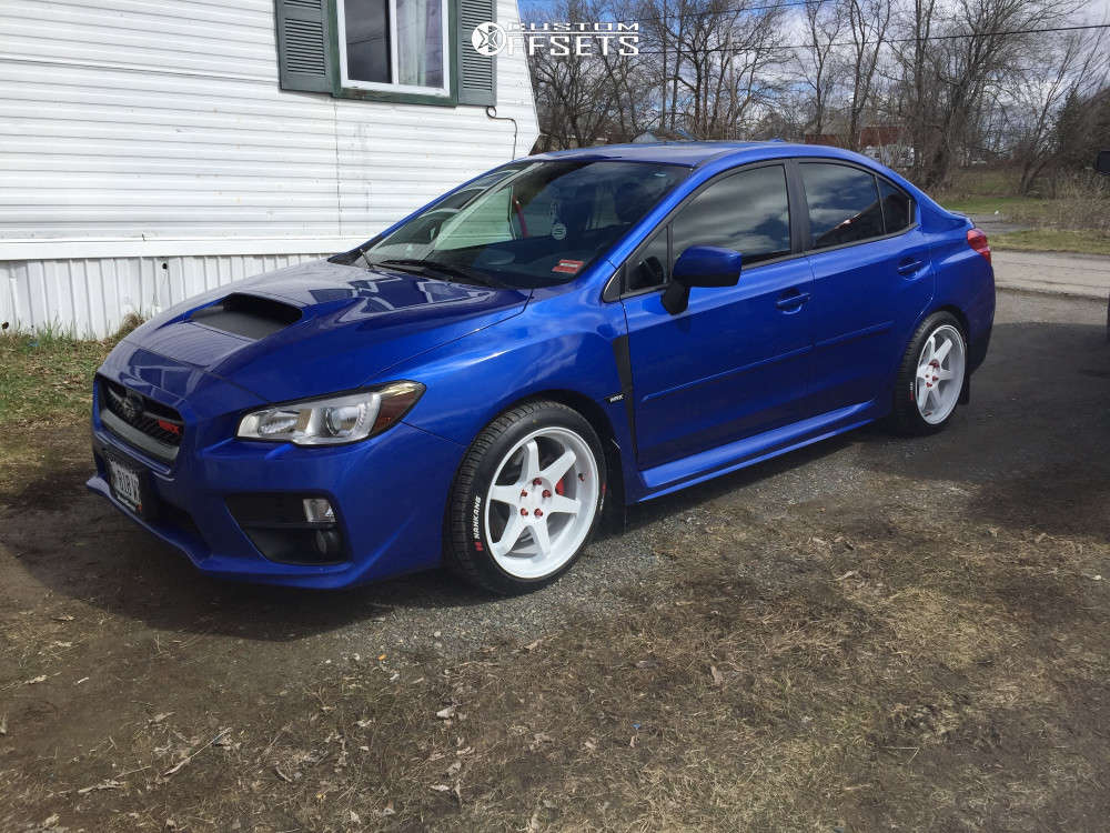 2017 Subaru WRX with 18x9.5 38 ESR Sr07 and 245/40R18 Nankang NS-25 and ...
