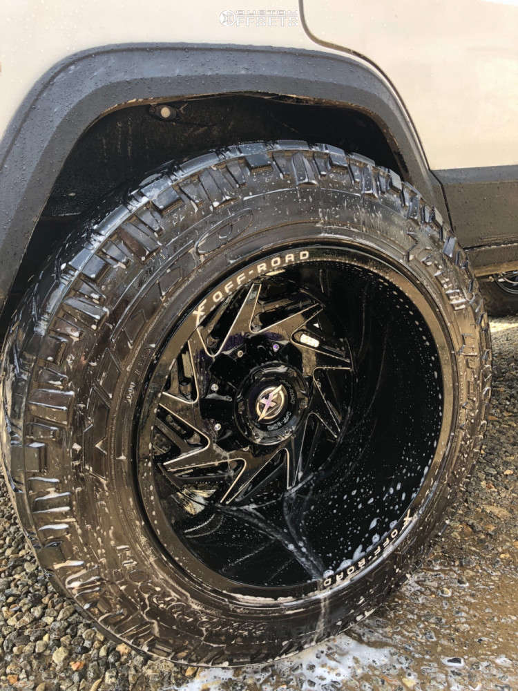 1993 Jeep Cherokee with 20x14 -76 XF Offroad Xf-203 and 35/12.5R20 ...