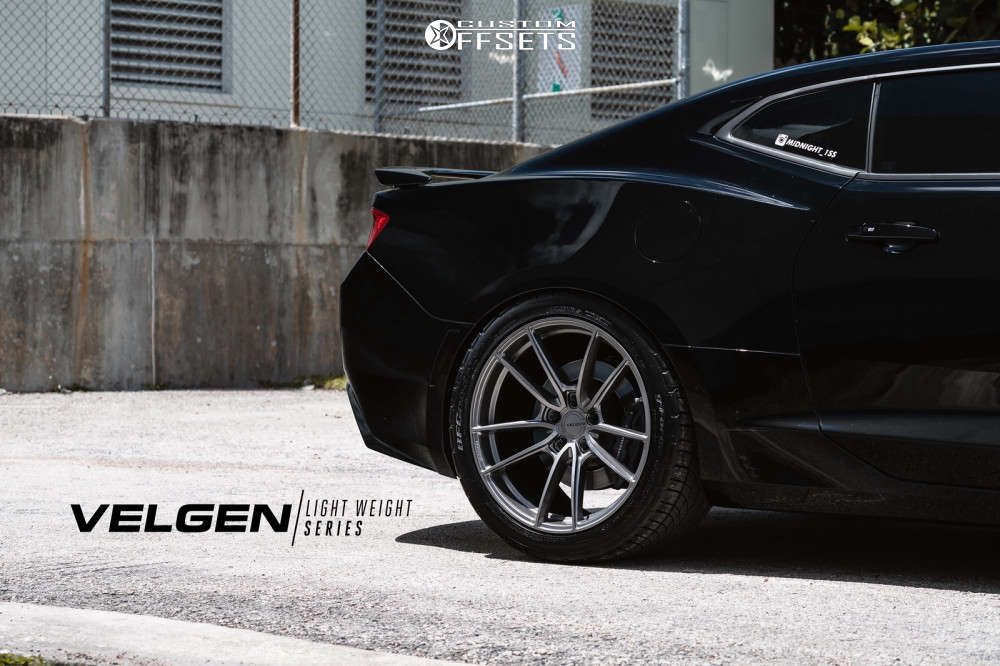 2016 Chevrolet Camaro with 20x10 20 Velgen Vf5 and 275/35R20 Pirelli ...