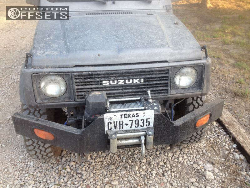 1986 Suzuki Samurai with 16.5x8.5 0 Pacer 185p Baja Champ and 30/8.5R16 ...