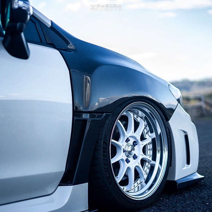 2015 Subaru WRX with 18x9.5 30 SSR Sp5 and 255/35R18 Michelin Pilot ...