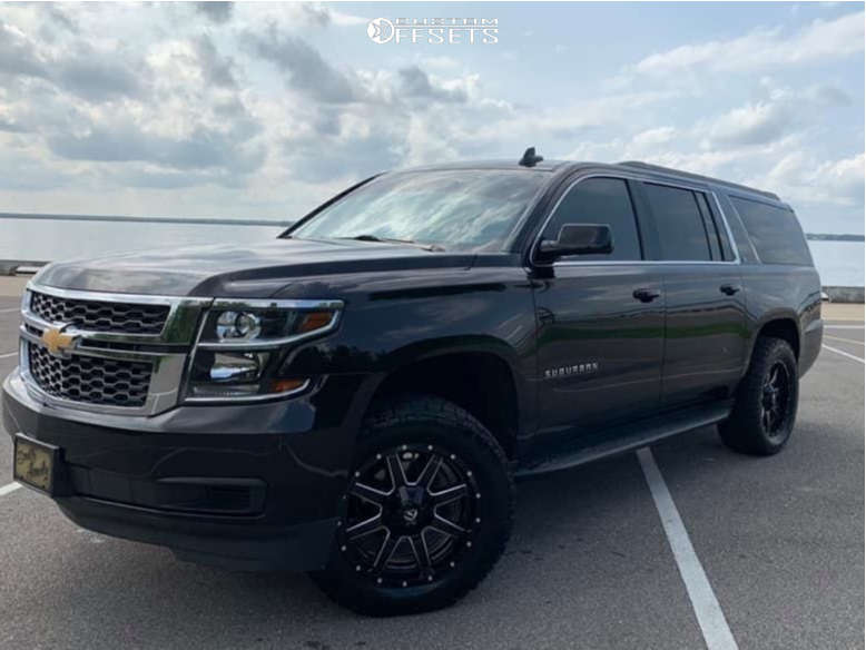 2017 Chevrolet Suburban with 20x9 1 Fuel Maverick D610 and 33/12.5R20 ...