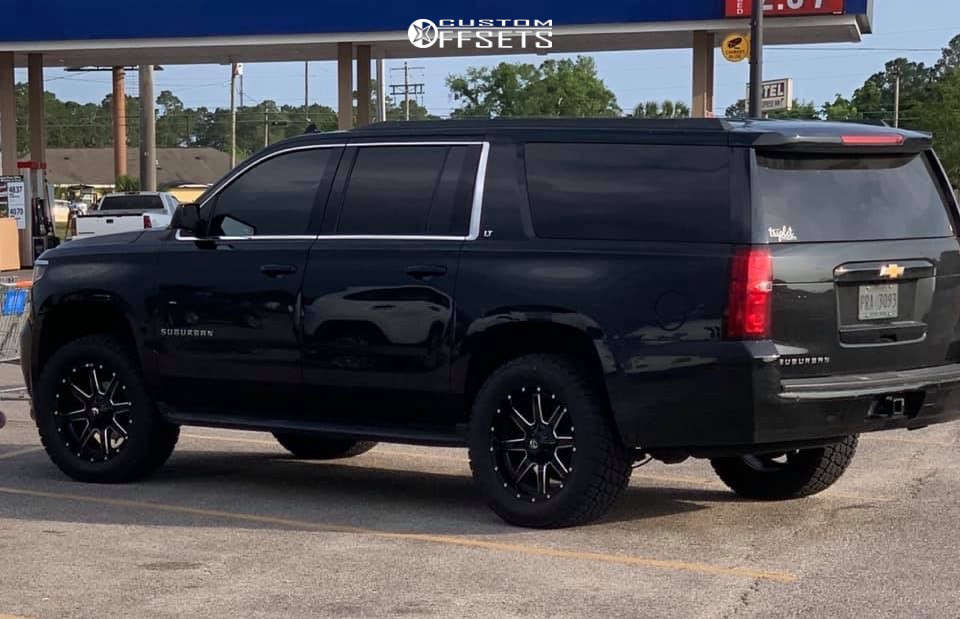 2017 Chevrolet Suburban with 20x9 1 Fuel Maverick D610 and 33/12.5R20 ...