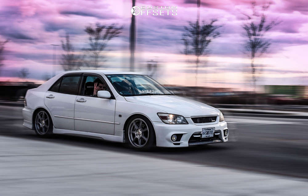 2001 Lexus IS300 with 17x8 30 Enkei RS+M and 215/45R17 Zeetex HP2000 ...