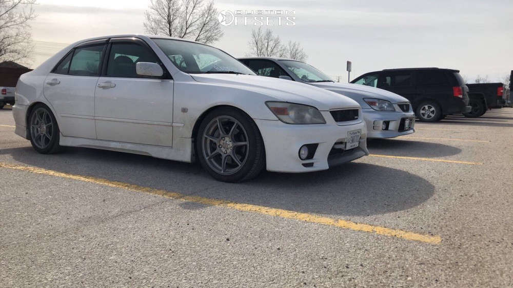 2001 Lexus IS300 with 17x8 30 Enkei RS+M and 215/45R17 Zeetex HP2000 ...