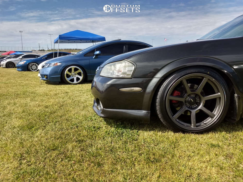 2002 Nissan Maxima with 18x9.5 25 Konig Ultraform and 235/40R18 Nitto ...