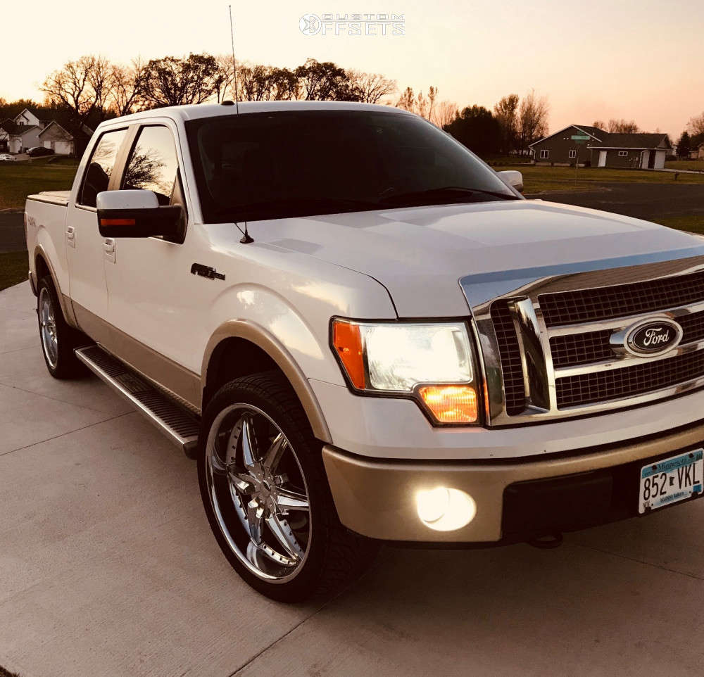 2010 Ford F-150 with 24x10 24 Xon Spector and 305/35R24 Atturo Az800 ...