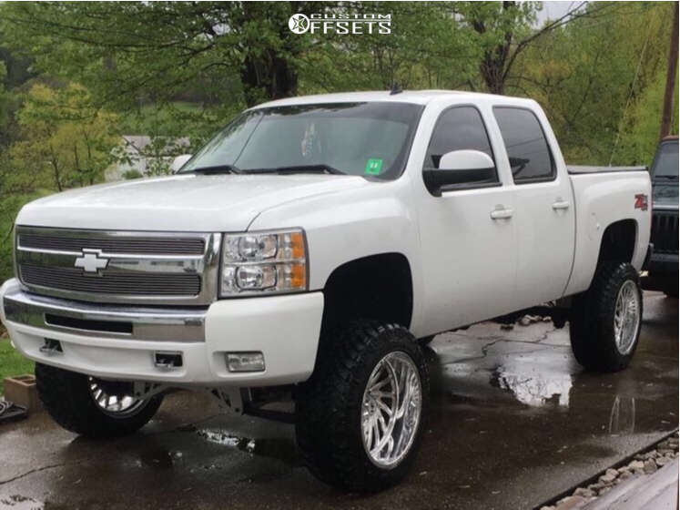 2010 Chevrolet Silverado 1500 with 22x12 -44 Hostile Forged Chaos and 35/12.5R22 Nitto Trail ...