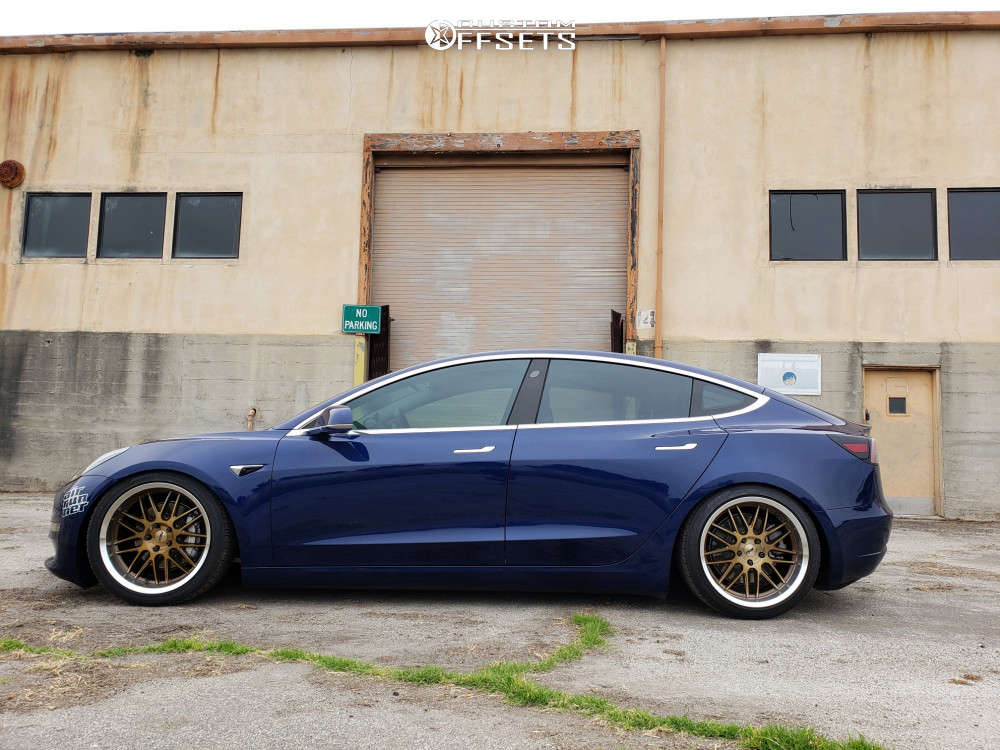 2018 Tesla 3 with 19x9 30 TSW Avalon and 245/40R19 Toyo Tires Proxes 4 ...