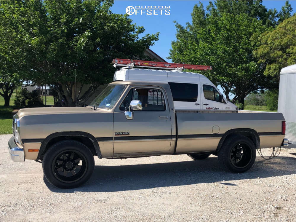 1992 Dodge D250 with 20x12 -44 Gear Off-Road 726b and 305/50R20 Toyo ...