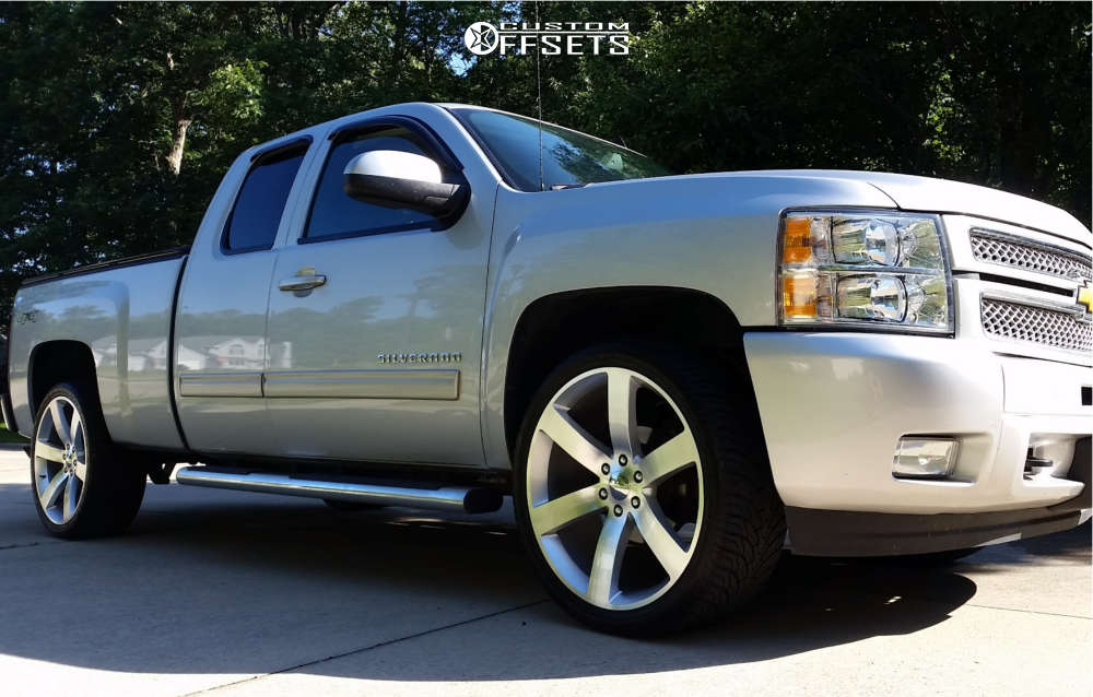 2013 Chevrolet Silverado 1500 with 24x10 31 Factory Reproductions Fr32 ...