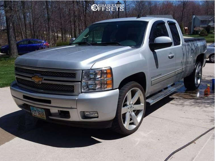2013 Chevrolet Silverado 1500 with 24x10 31 Factory Reproductions Fr32 ...