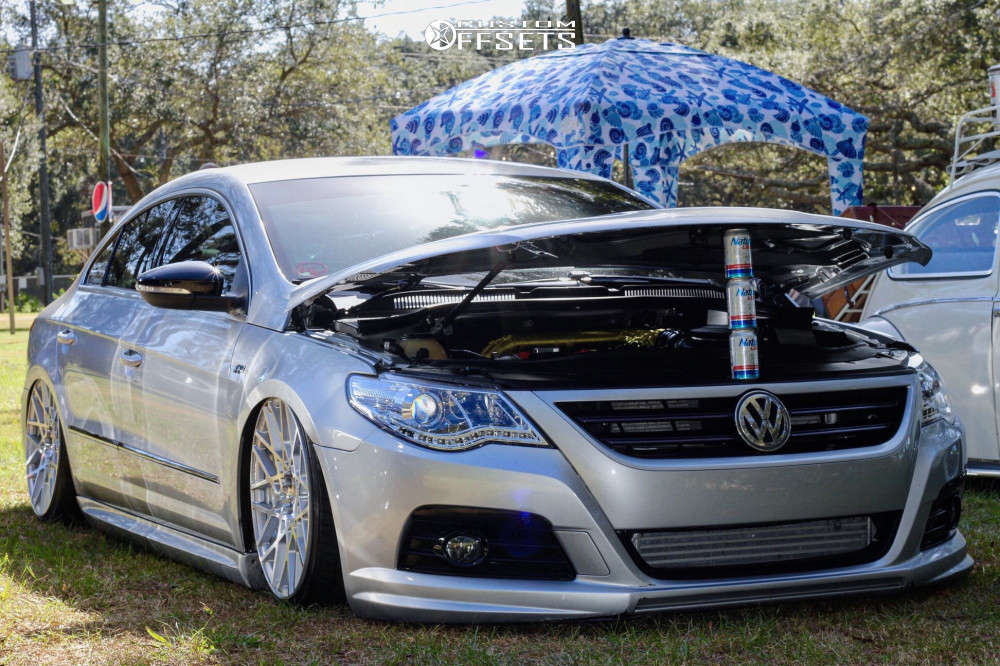 2010 Volkswagen CC with 19x8.5 35 Rotiform BLQ and 225/35R19 Achilles ...