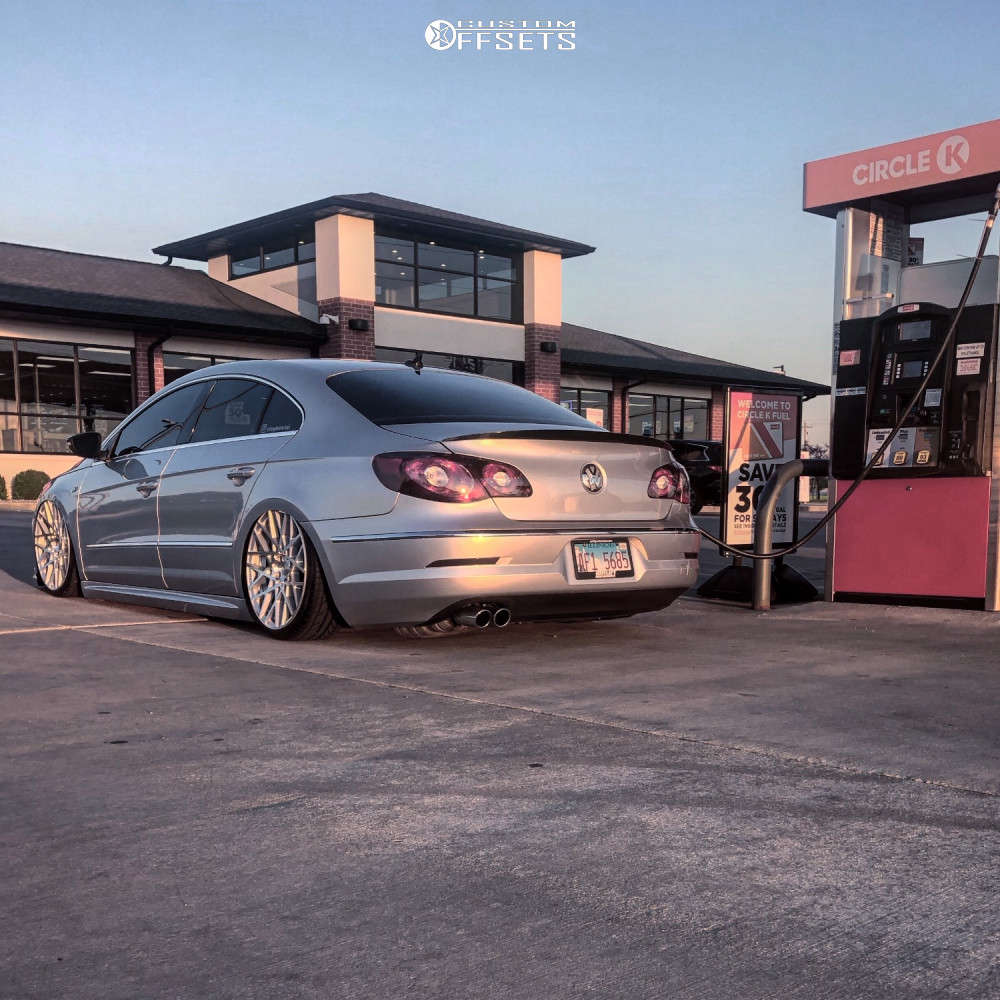 2010 Volkswagen CC with 19x8.5 35 Rotiform BLQ and 225/35R19 Achilles ...