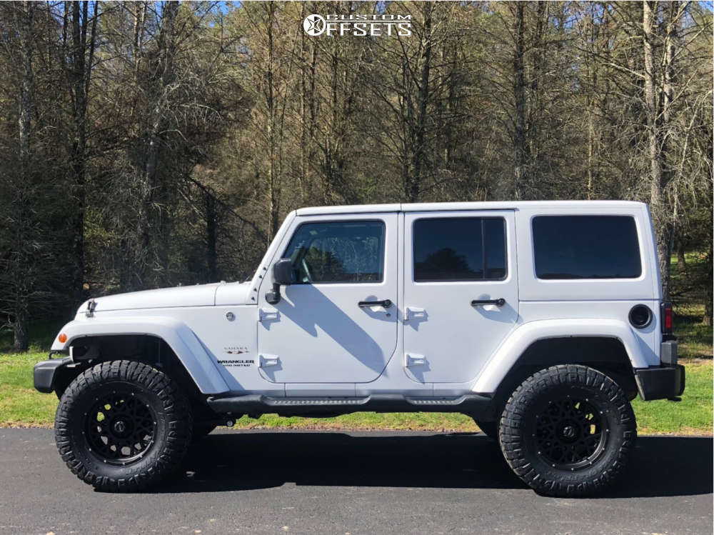 2016 Jeep Wrangler JK with 18x9 12 Vision Rocker and 35/12.5R18 Nitto ...