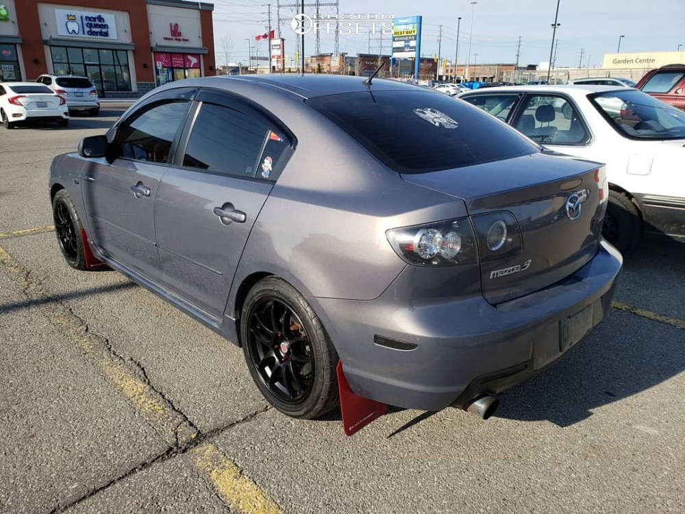 2007 Mazda 3 Sport with 17x7.5 38 Superspeed SS02GT and 205/50R17 ...