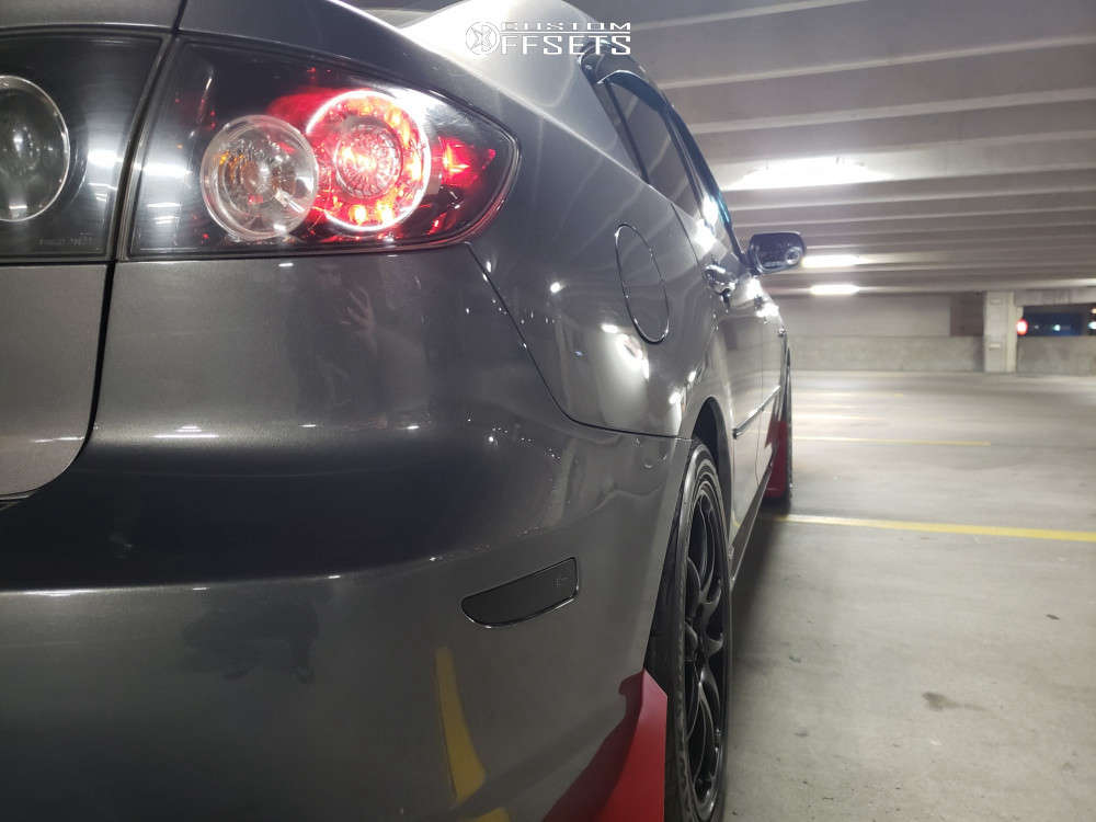 2007 Mazda 3 Sport with 17x7.5 38 Superspeed SS02GT and 205/50R17 ...