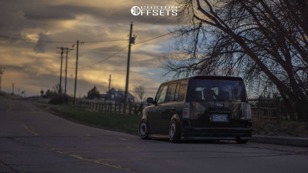 2005 Scion XB with 16x8.5 14 OEM Wheels Sawblade and 195/40R16 ...