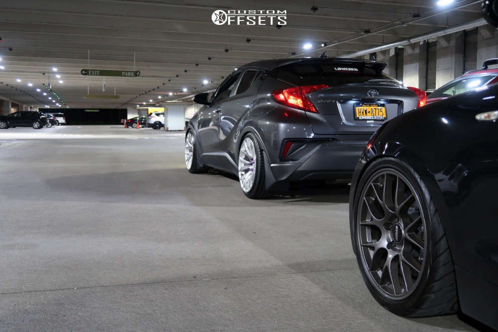 2018 Toyota C-HR with 19x9.5 35 ESR Sr12 and 245/35R19 Nankang NS-25 ...