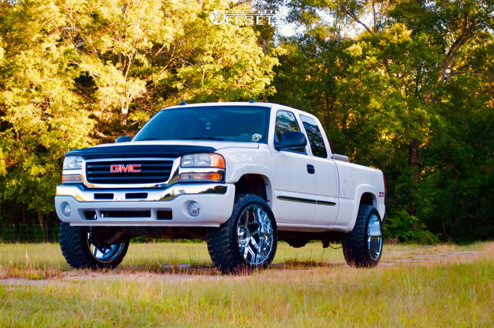 2004 GMC Sierra 1500 with 22x12 -57 Vision Sliver and 33/12.5R22 Toyo ...
