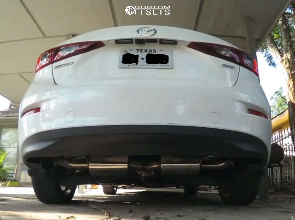 2017 Mazda 3 with 18x8 45 Konig Rennform and 215/45R18 Dunlop Sp Sport ...