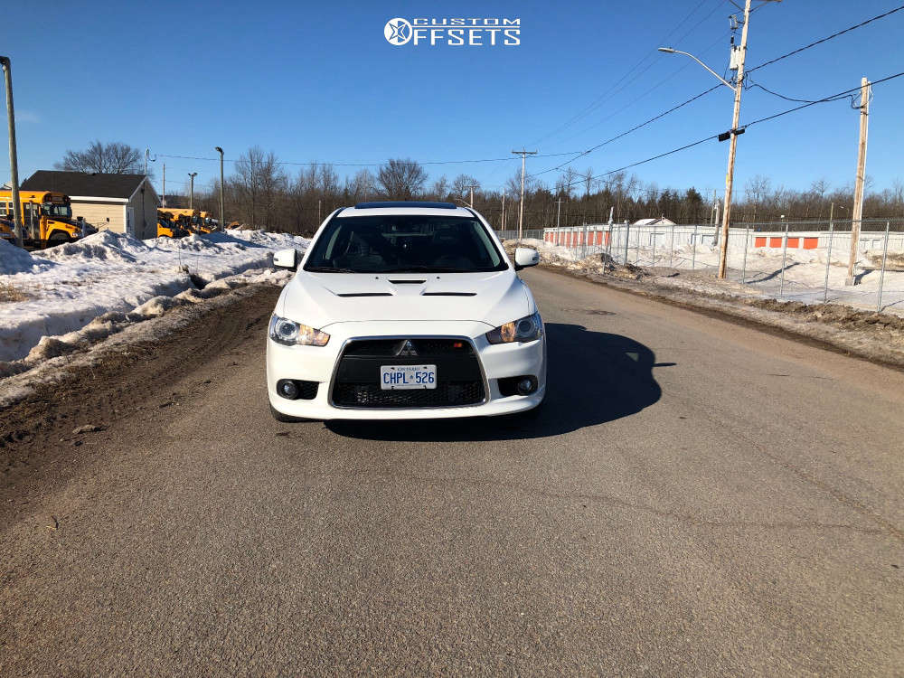 2015 Mitsubishi Lancer with 18x8.5 38 XXR 522 and 225/40R18 Aplus ...