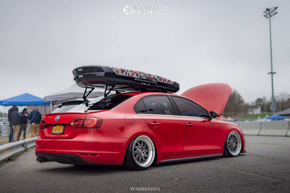 2013 Volkswagen Jetta with 18x9 42 Rotiform Blq-t and 215/35R18 Nexen ...