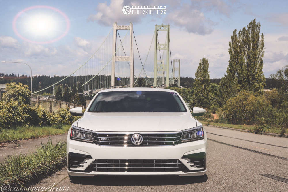 2017 Volkswagen Passat with 20x9 38 Niche Intake and 225/35R20 Achilles ...