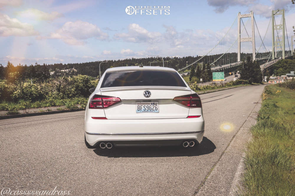 2017 Volkswagen Passat with 20x9 38 Niche Intake and 225/35R20 Achilles ...