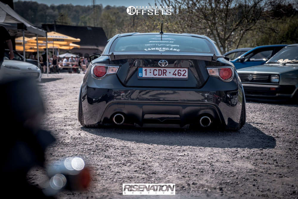 2013 Toyota 86 with 18x9 30 Damnraw and 205/35R18 Accelera Alpha and ...