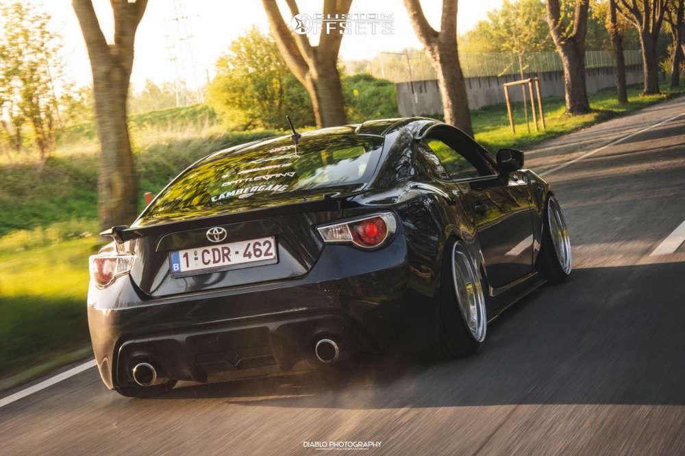 2013 Toyota 86 with 18x9 30 Damnraw and 205/35R18 Accelera Alpha and ...